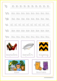 Jugando y aprendiendo juntos: Aprendo a leer y a escribir. La Z