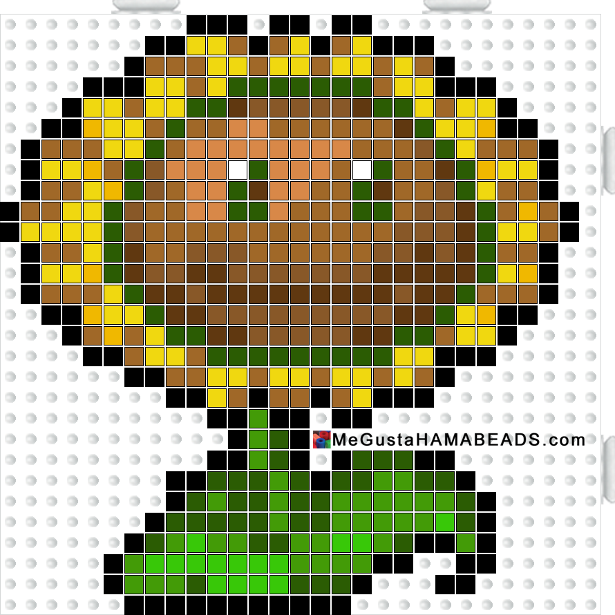 Plants vs zombies sunflower pixel art - Grosworkshop