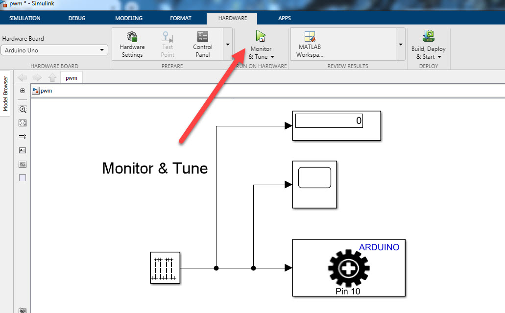Servo Motor Control Using Simulink And Arduino Ee Diary