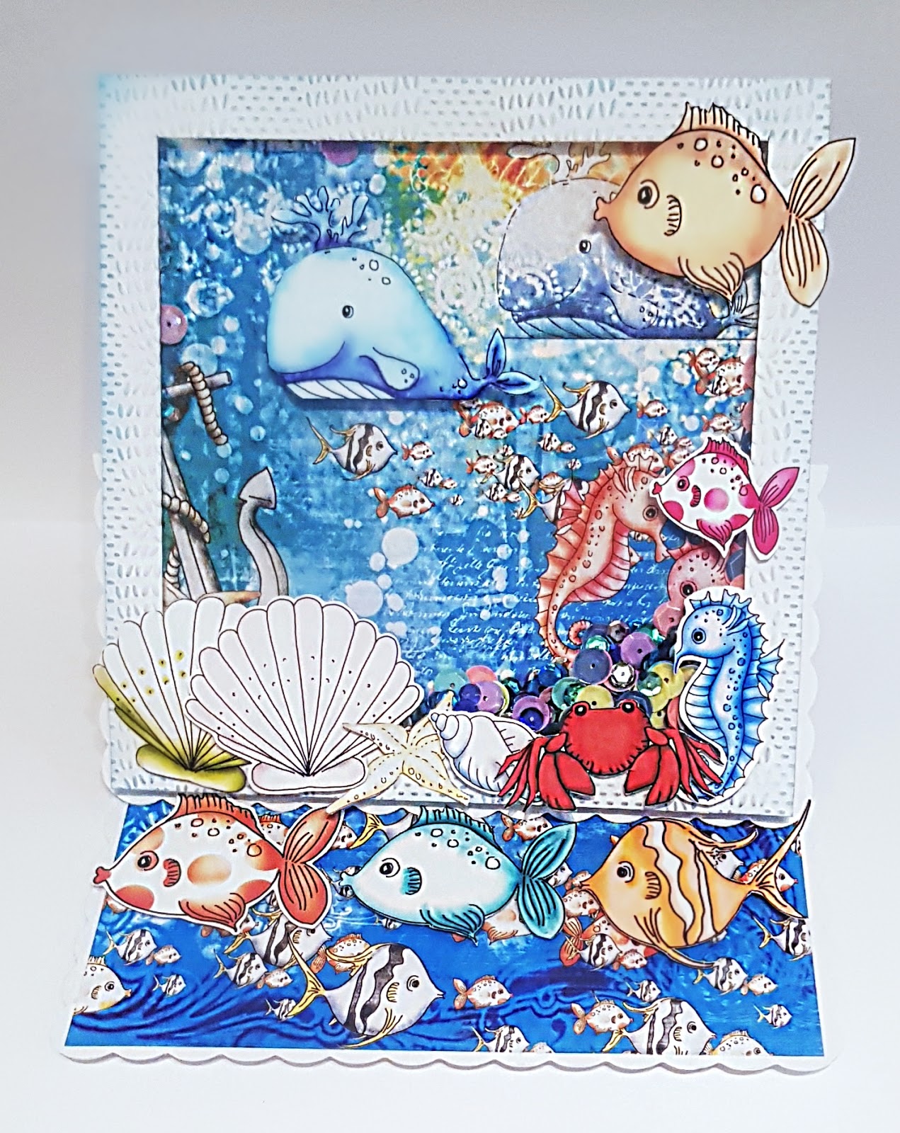 Hayley's handmade cards: Under the sea card