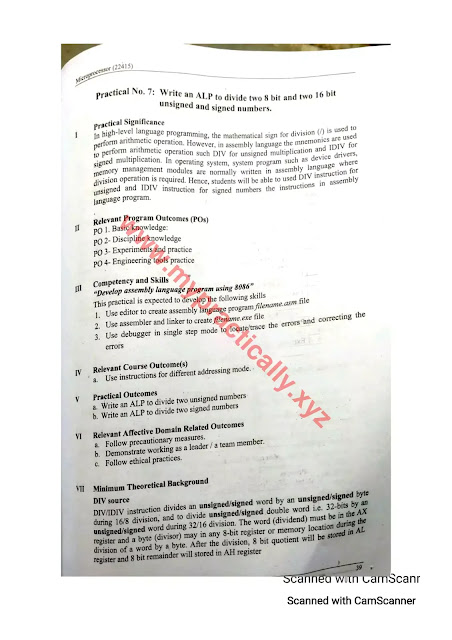 22415 Microprocessor Lab Manual Answers MSBTE Solution