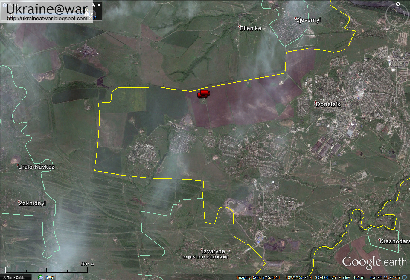 Putin@war: Google Earth shows Russian BUK that shot down Ukrainian AN ...