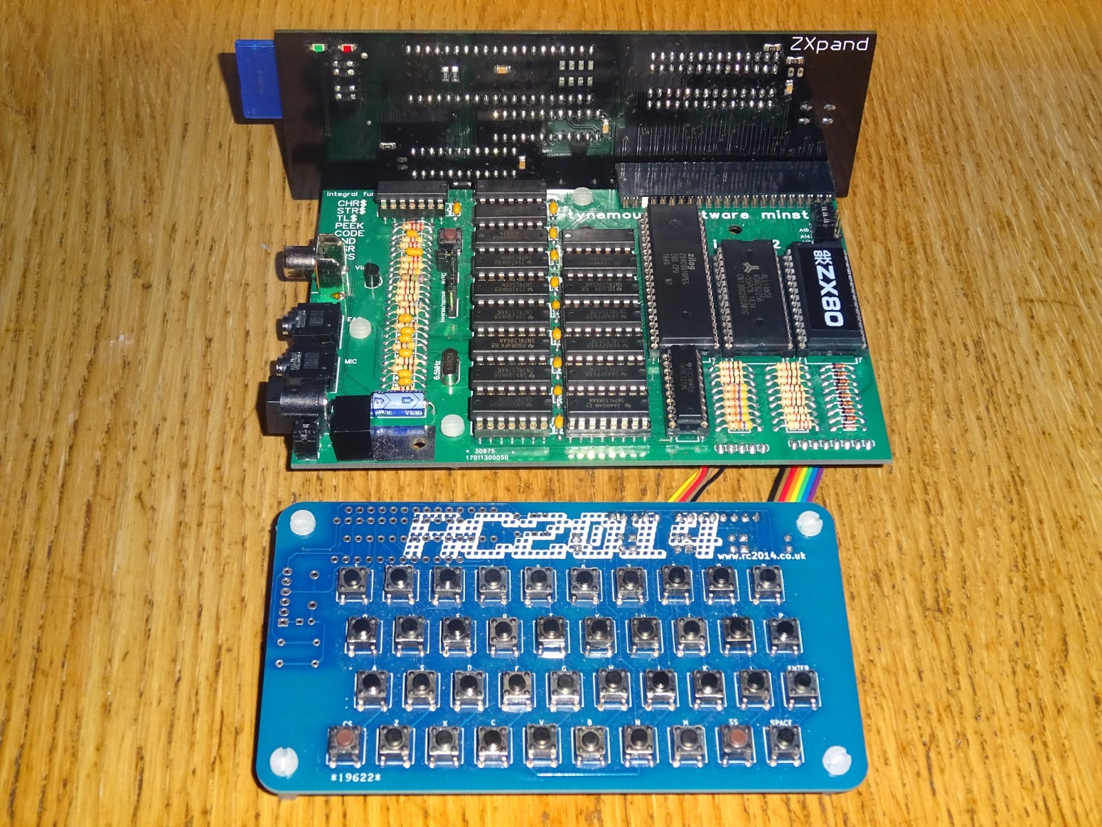 Tynemouth Software: Minstrel ZX80 Clone and the ZXpand