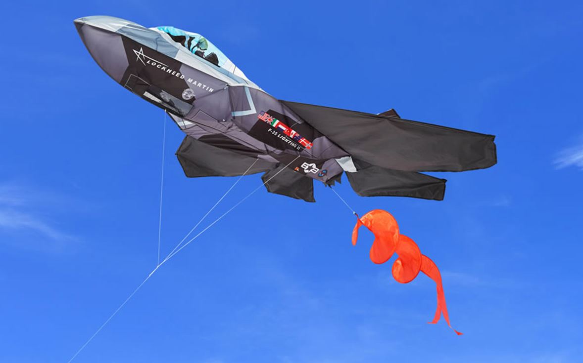 Just A Car Guy: 6-foot-long F-35 Lightning II fighter jet kite with a ...