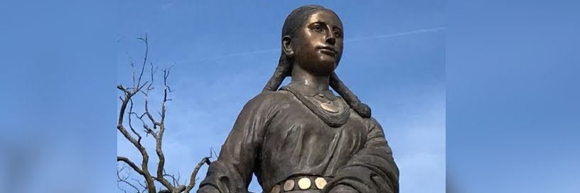 Kansas City Northland Native American Lady Statue Chopped Up!!!