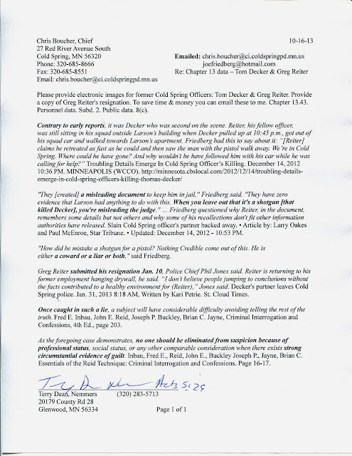 Lion News: Cover-Up In Officer Tom Decker Murder? Disloyal Partner Greg ...