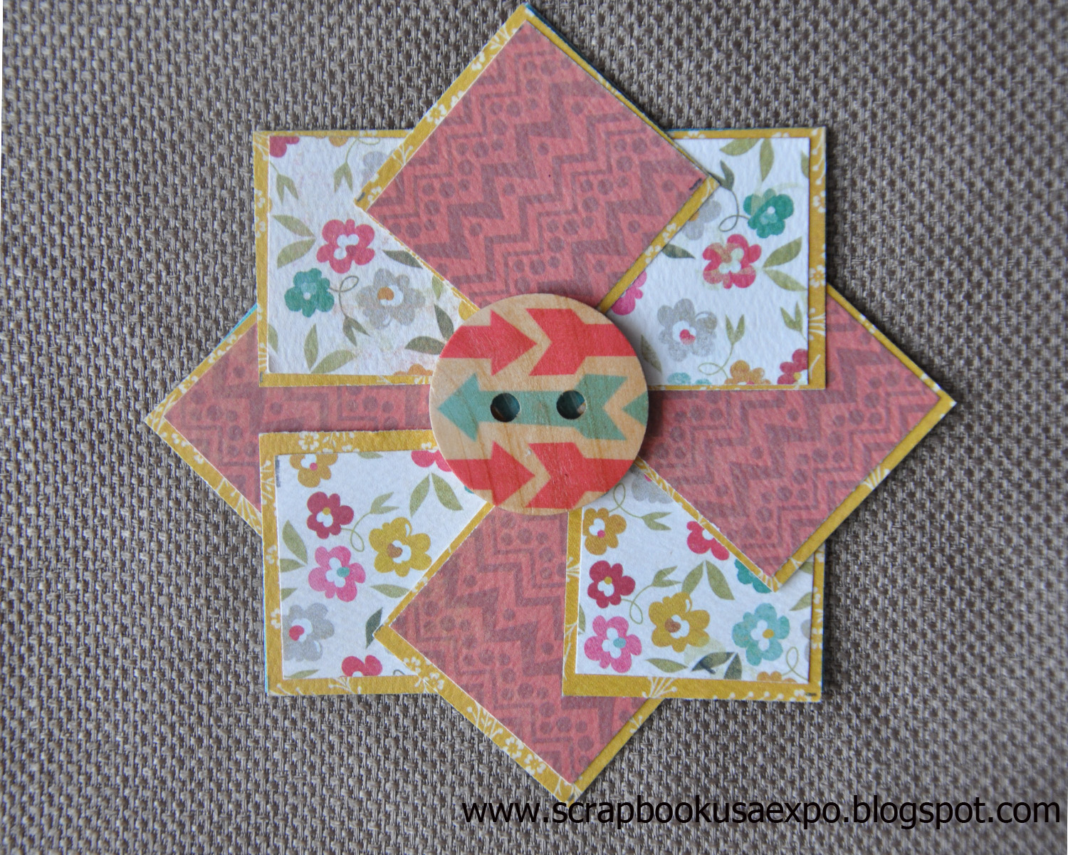 The Original Scrapbook USA: Pin Wheel Cards Using My Mind's Eye as seen ...