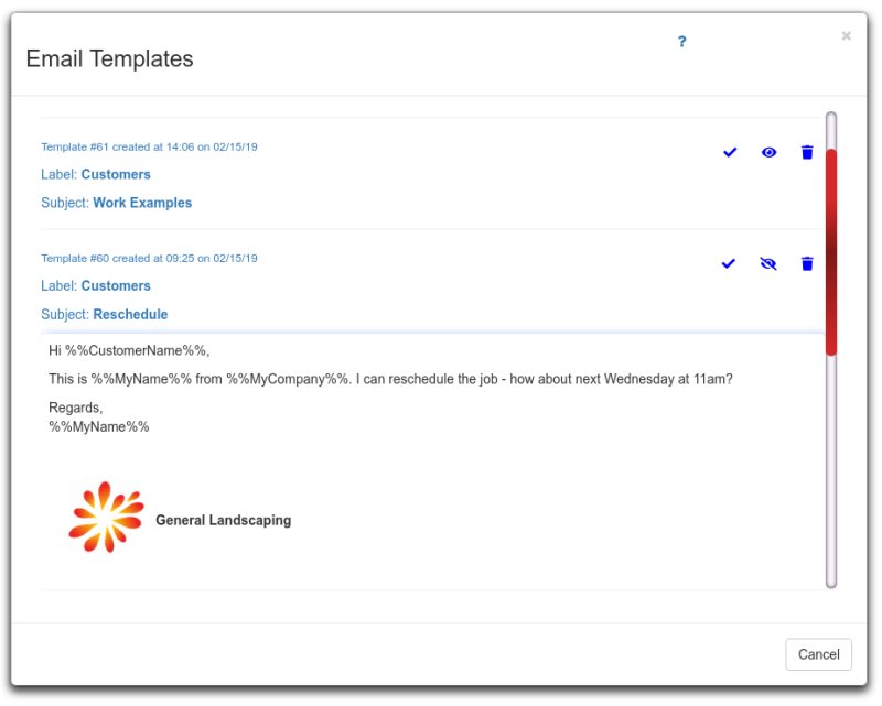 WorkWell Software Blog: Make an Email or Text Template