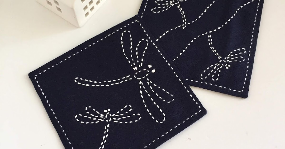 Stitching Notes: Sashiko Coasters