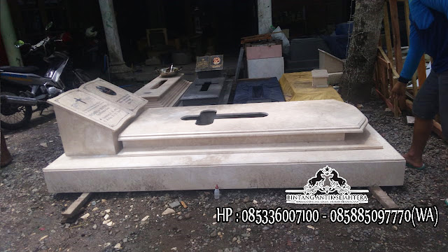 Makam Kristen Minimalis Dengan Ukuran Custom - Marmer Tulungagung Online