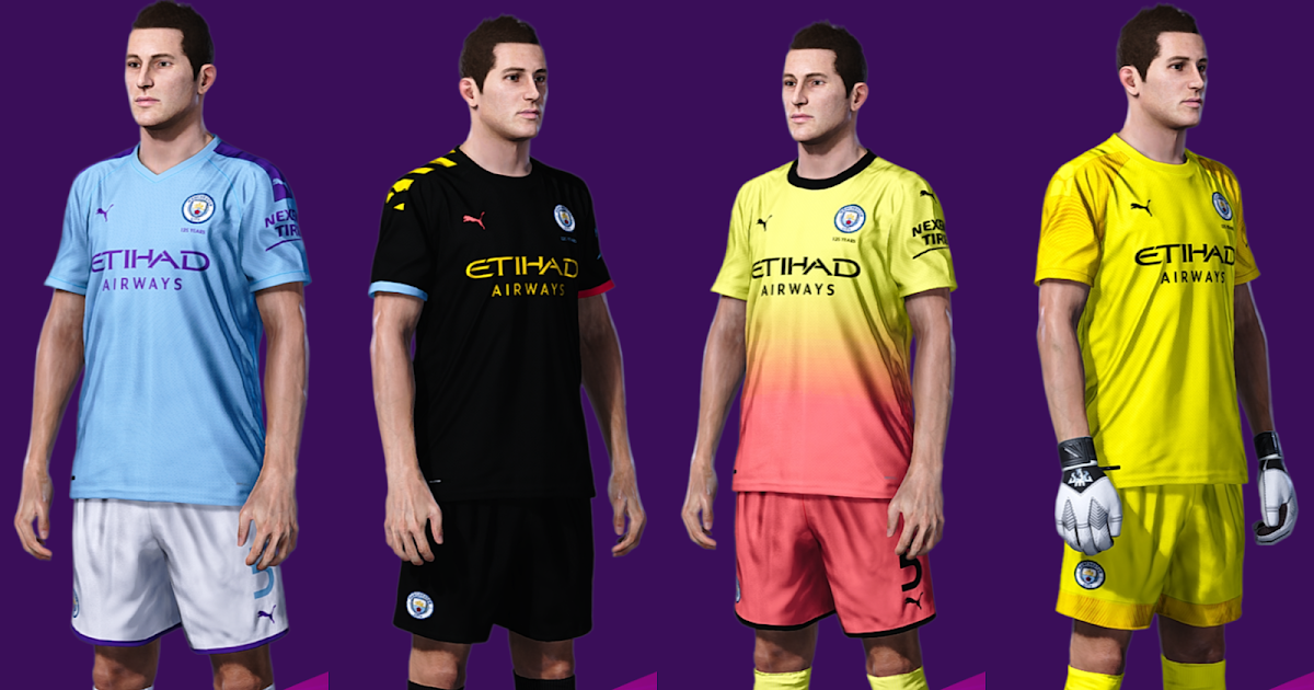 Manchester City 2019-20 Home, Away, Third and Goalkeeper kits