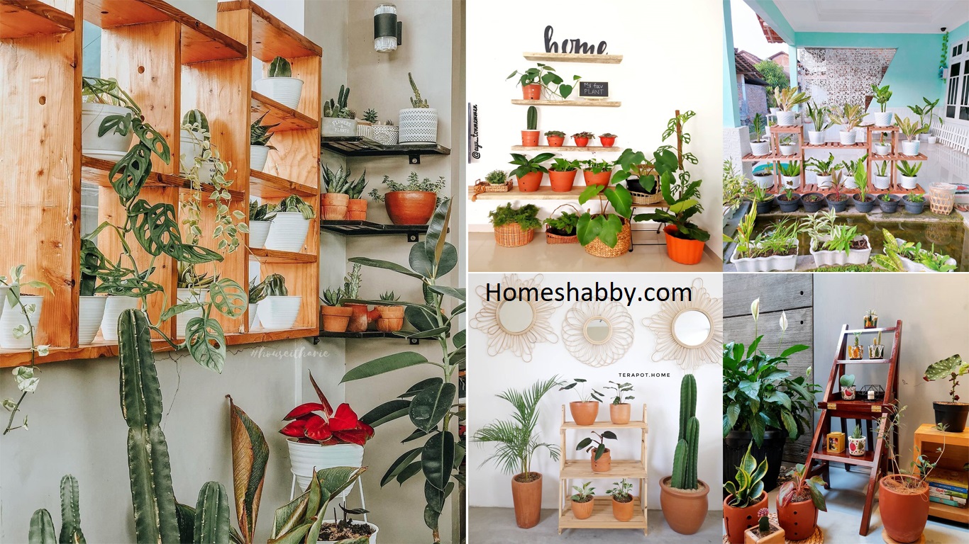 Intip 7 Inspirasi Model Rak Bunga dari Kayu yang Estetik ~ Homeshabby ...