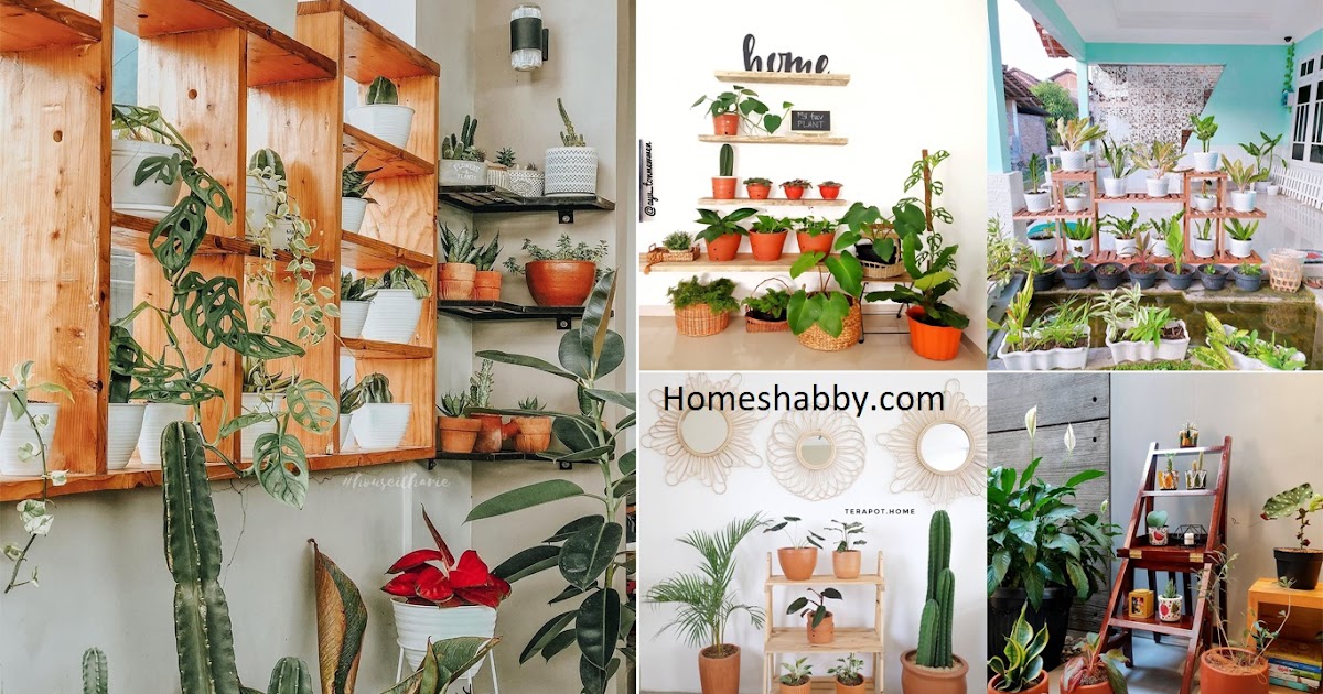 Intip 7 Inspirasi Model Rak Bunga dari Kayu yang Estetik ~ Homeshabby ...