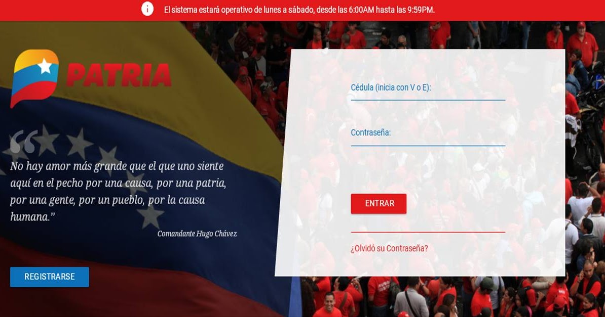 www.patria.org.ve acceder