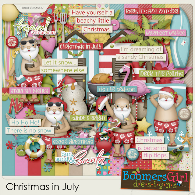BoomersGirl Designs: "Christmas in July" Digital Kit