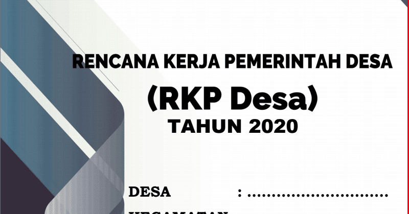 Download Lengkap File Dokumen RKP Desa - Juragan Desa