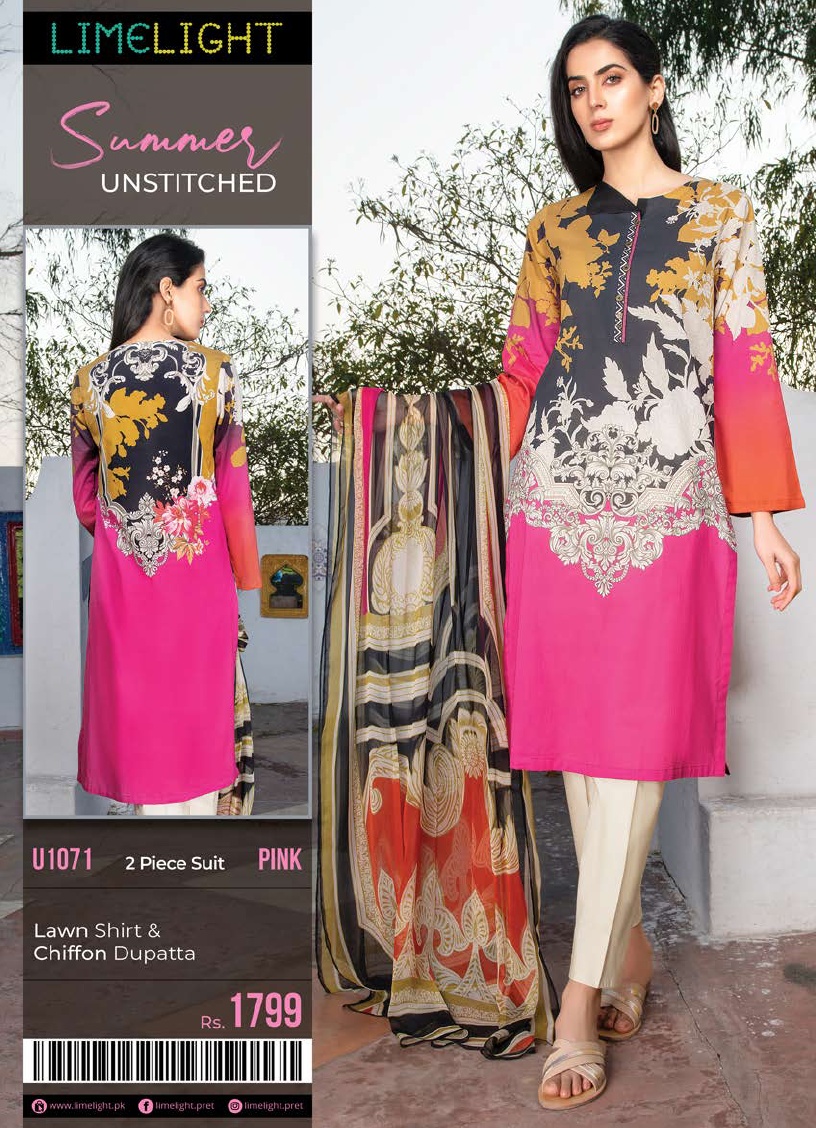 LIMELIGHT SUMMER UNSTITCHED COLLECTION 2020 VOLUME 1