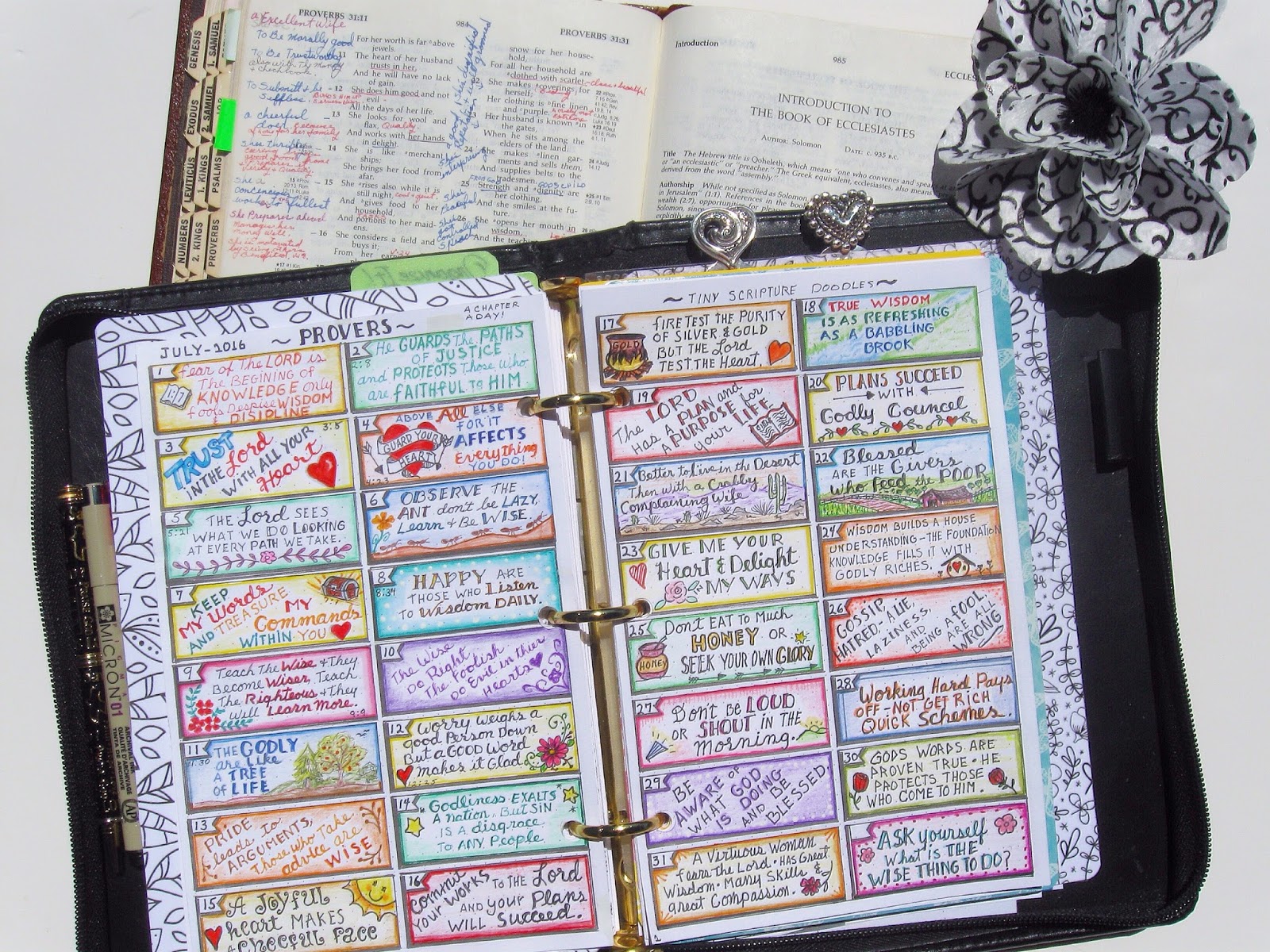 A Palette Full of Blessings: Tiny scripture Doodles