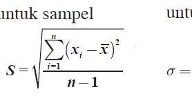 Rumus, Contoh Soal, Pembahasan Simpangan Baku dan Ragam - SM BLOG