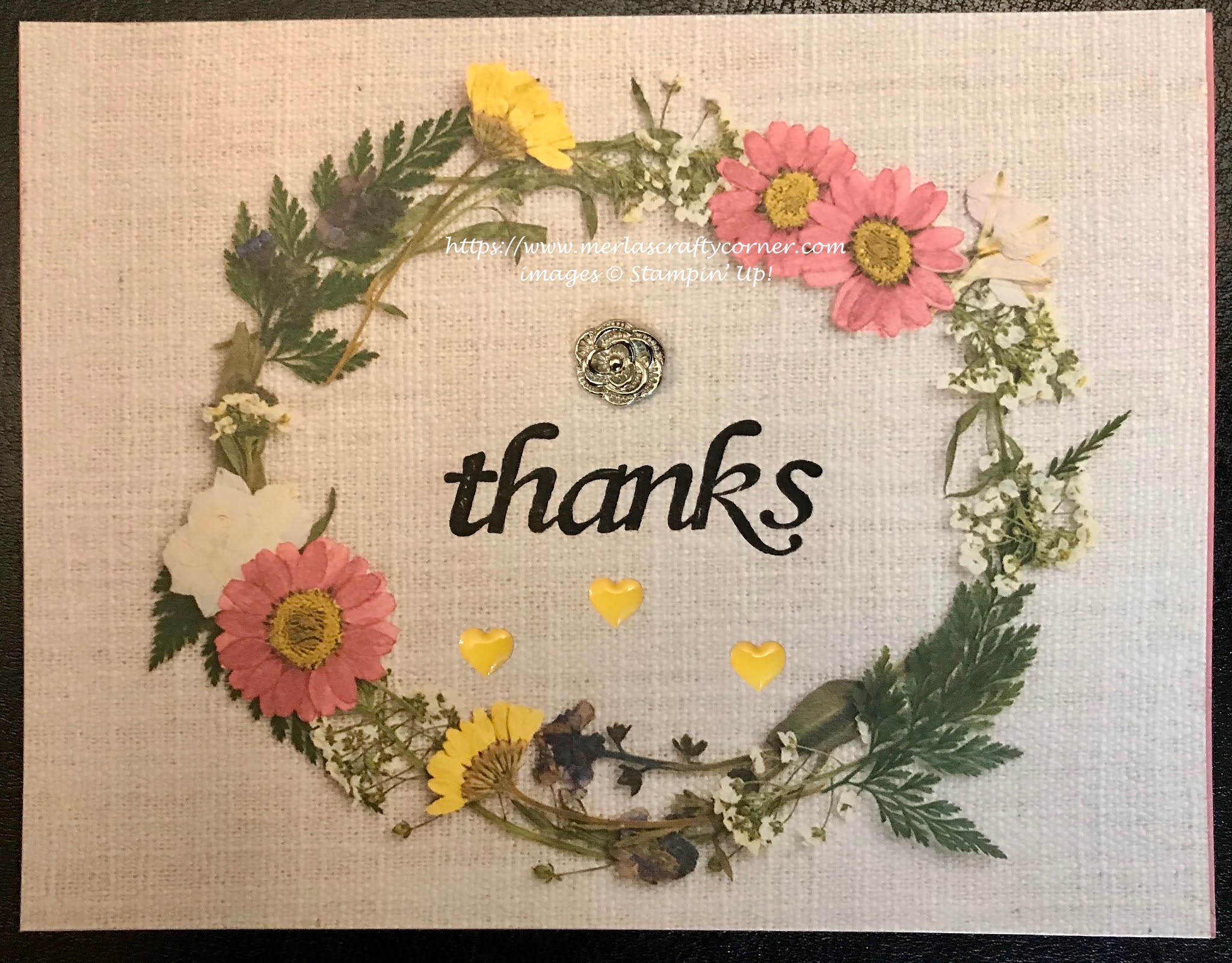 Merla's Crafty Corner: Thanks Wreath