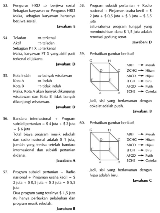 Kumpulan Soal dan Kunci Jawaban CPNS 2021, Terbaru - PendidikanTerkini