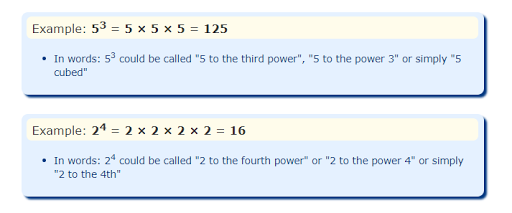maths study : Exponents I Negative and Positive Exponents