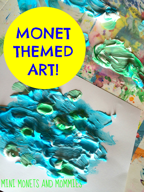 Mini Monets and Mommies: Shaving Cream Art with Monet: Famous Artist ...