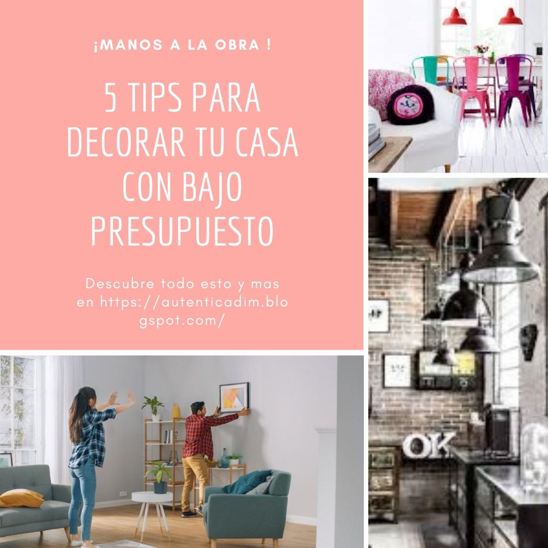 5 tips de decoración con bajo presupuesto!!