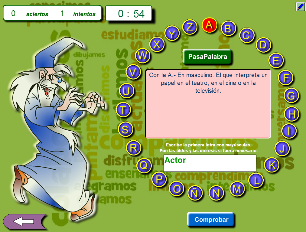 Blog de Ana Bastida : PASAPALABRA DE LAS PROFESIONES