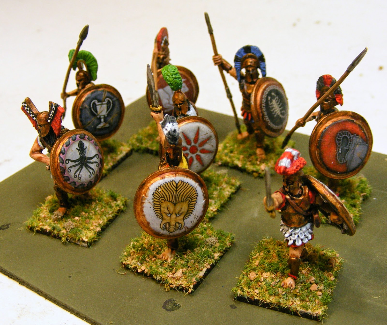 Evil Bob's Miniature Painting: 28mm Greek Hoplites
