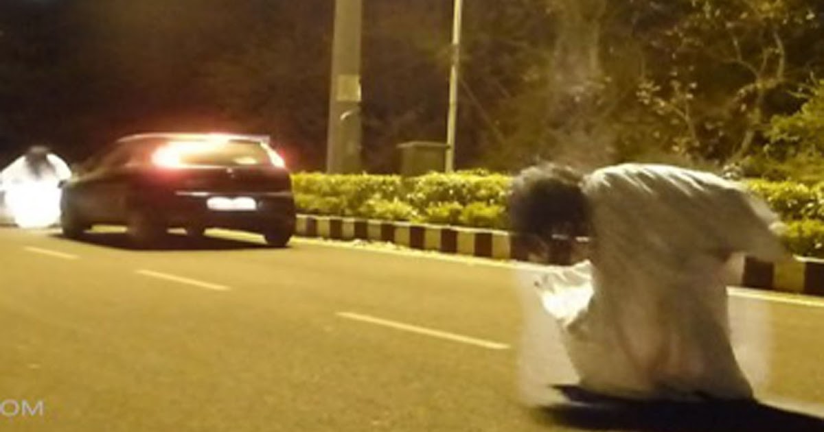 Ghost Scare Prank Goes Horribly WRONG As Prankster Gets Run Over By ...
