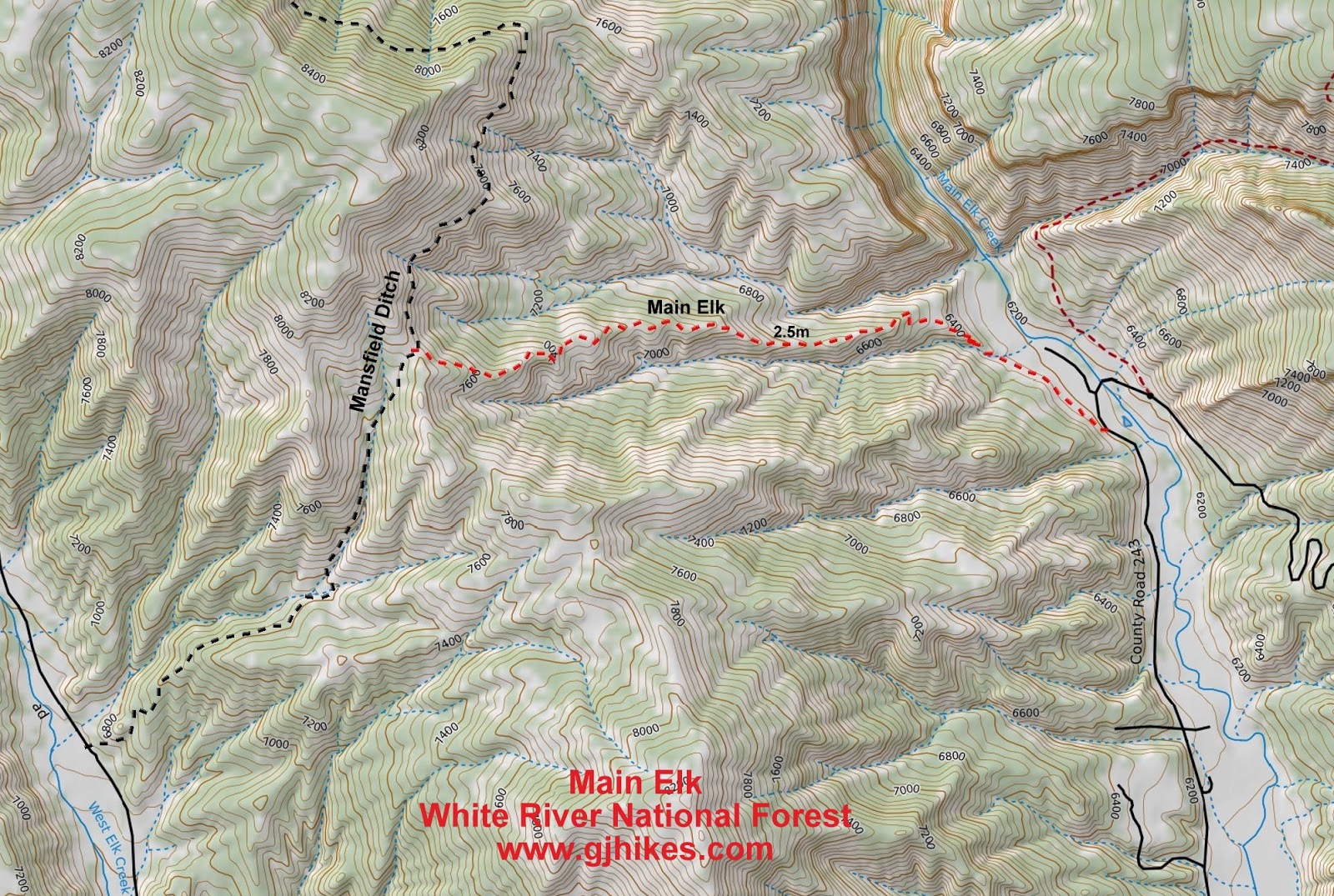 gjhikes.com: Main Elk Creek