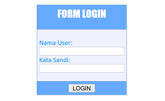 Tempat Belajar HTML CSS PHP MySQL: Tutorial Cara Membuat Form Login ...