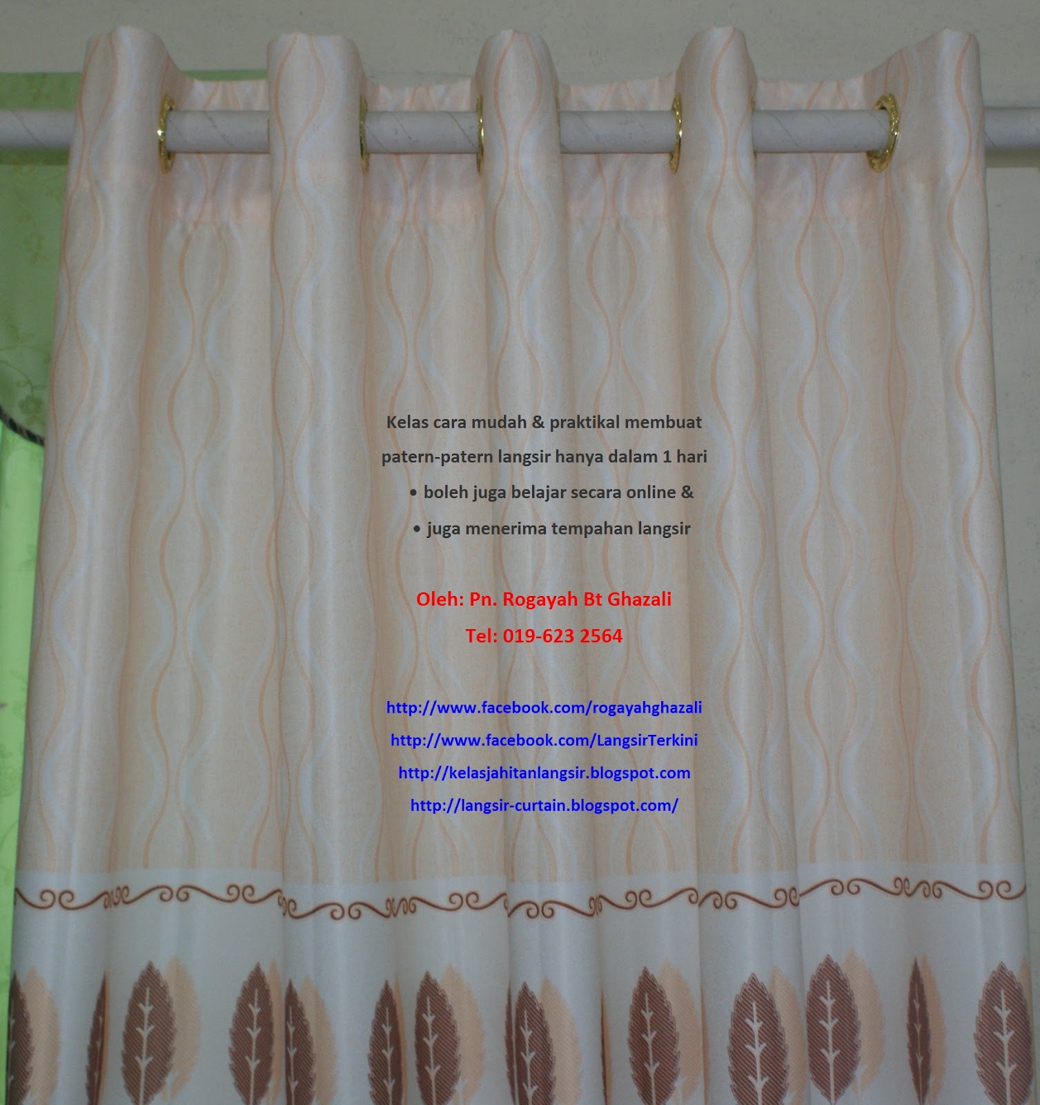 pattern langsir eyelet