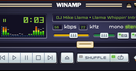 Winamp classic modern, un rediseño de la carátula clásica de Winamp