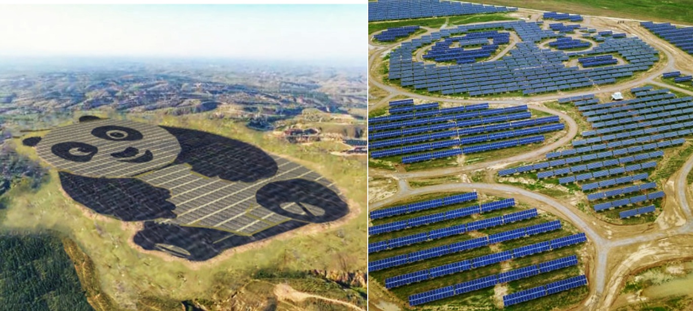Solar Power Plant Designed Like An Adorable Panda In A 250-acre Farm ...