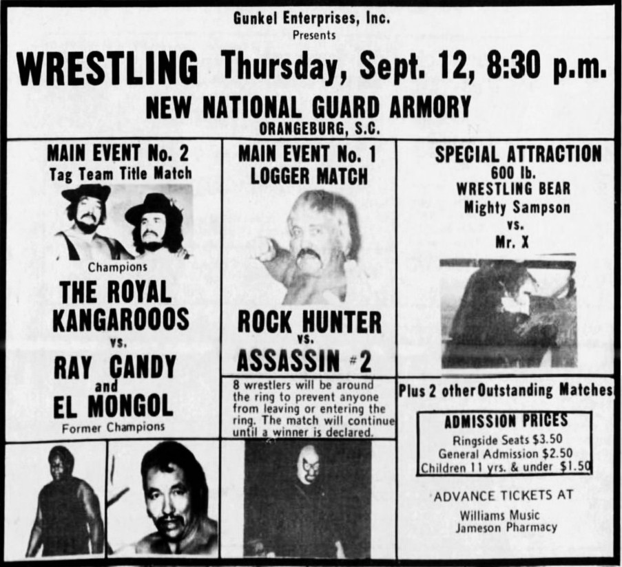 All Star Championship Wrestling: Crockett Promotions vs. All South ...