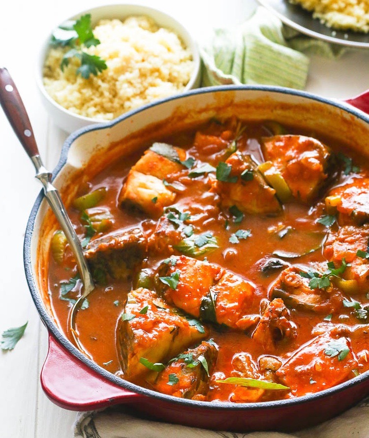 The Comoros: Swordfish M’tsolola with Coconut Rice; Tuna & Avocado ...