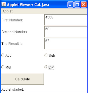 Java program codes: java simple calculator