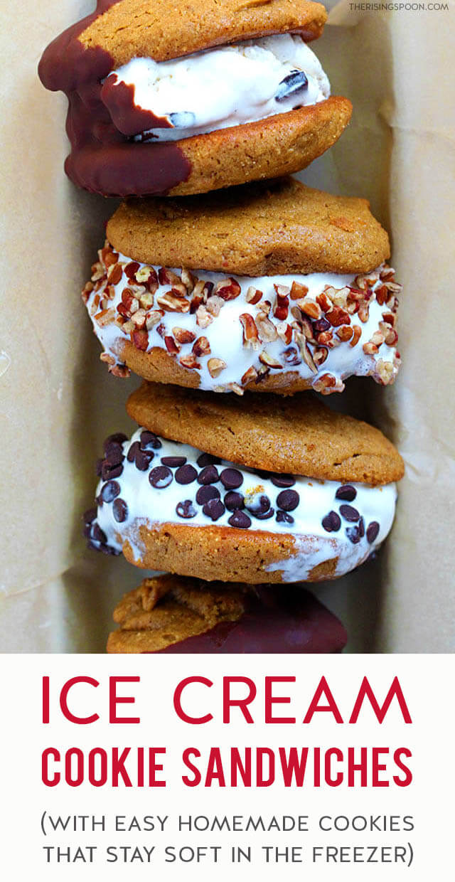 Ice Cream Cookie Sandwiches | The Rising Spoon