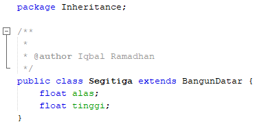 Pembelajaran: Inheritance