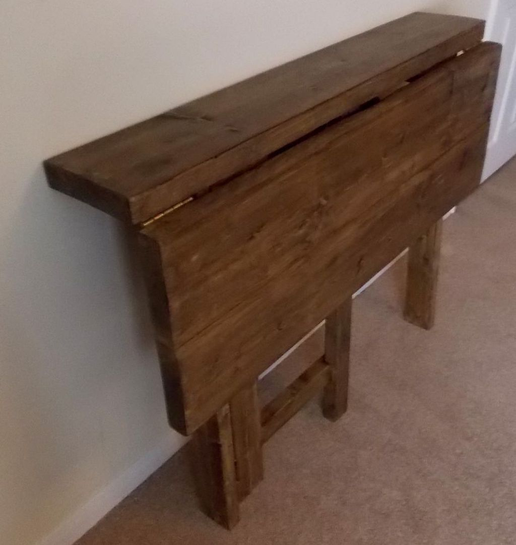 10 diy meja lipat dinding keren dan minimalis - Kreatipedia