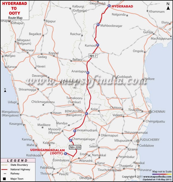 Tamilnadu Tourism: Ooty - Maps