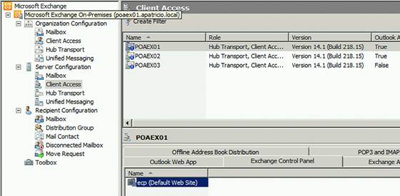 Exchange Knowledge: ECP (Exchange Control Panel)