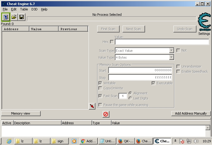 Download Cheat Engine v6.7