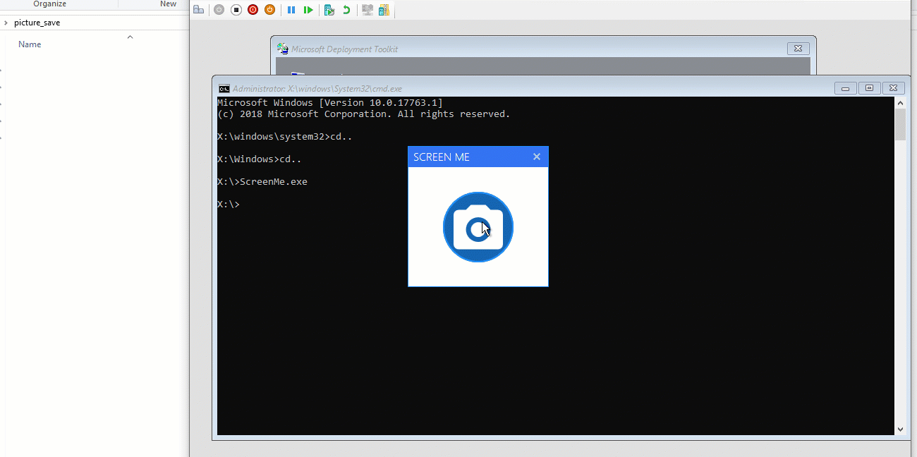 ScreenMe: PowerShell tool to make screenshot under PE | Syst & Deploy