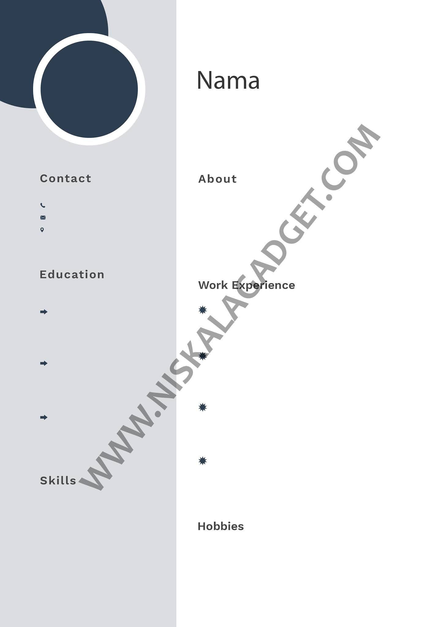 Template CV Keren Gratis Untuk Melamar Pekerjaan - Terbaru 2021 ...