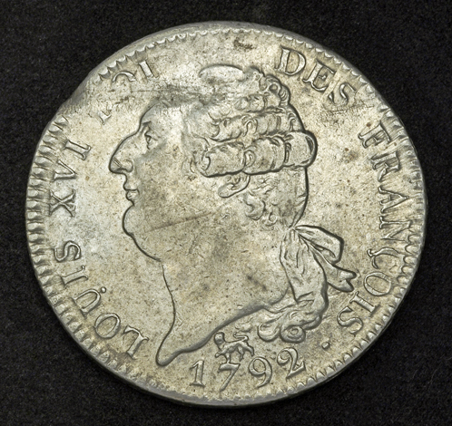 Coins of France 1792 Ecu of 6 Livres Silver Coin of the first French ...