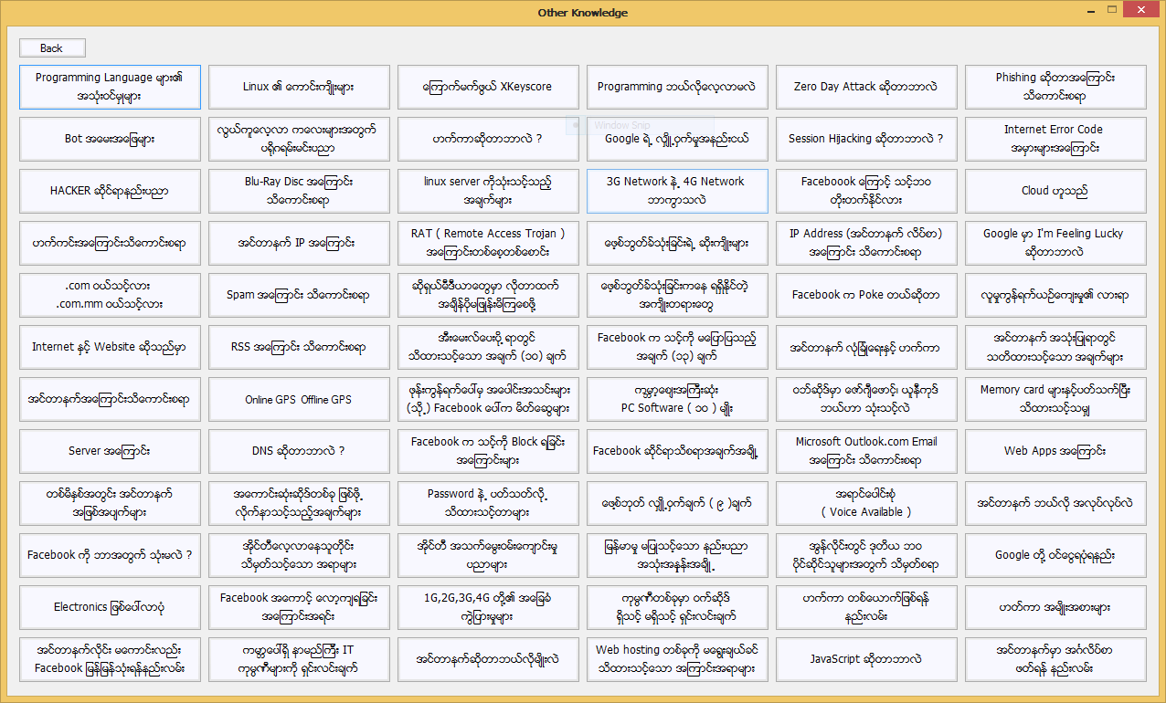 Myanmar Knowledge Box