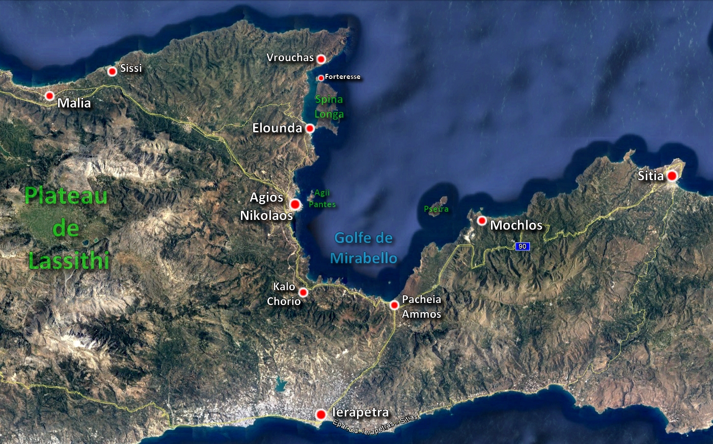 Coins du Monde: GRÈCE - Crète - Le Golfe de Mirabello